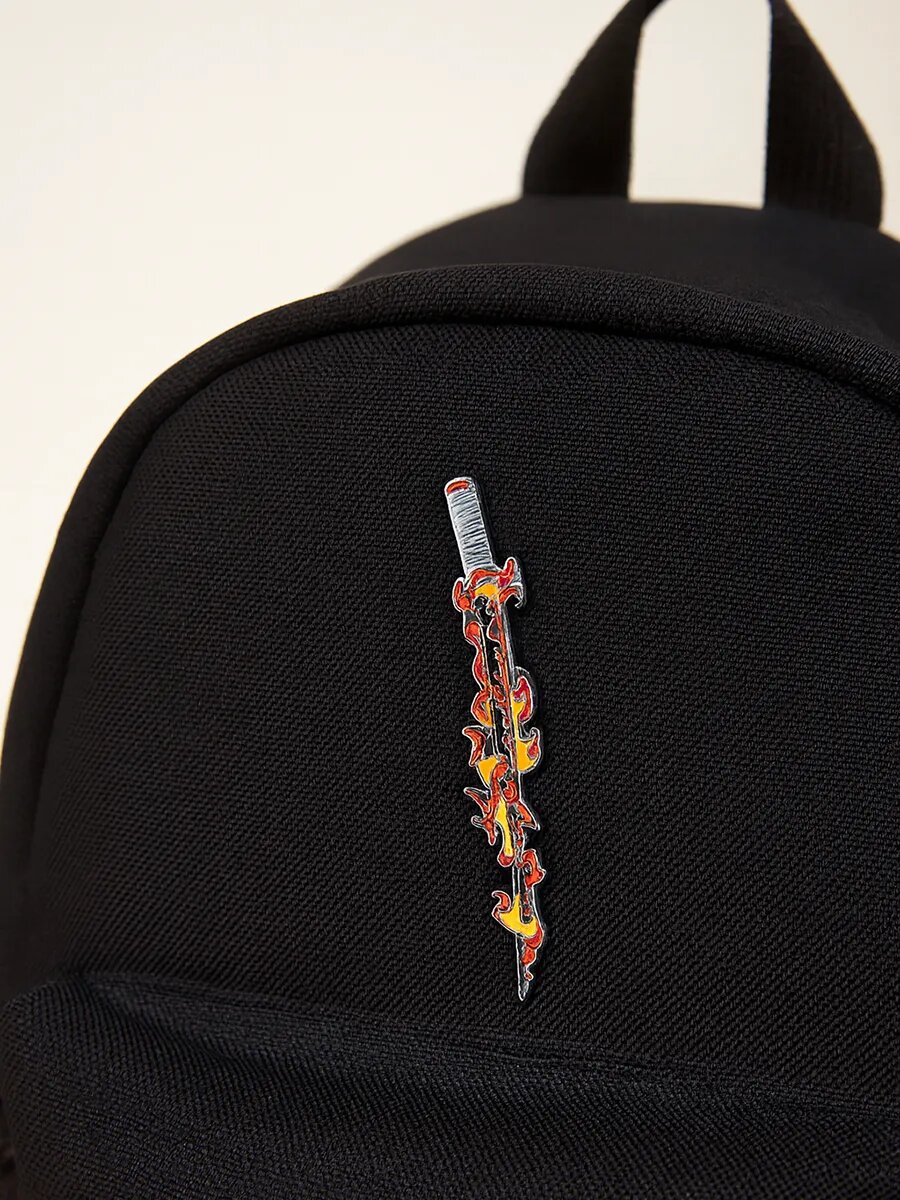 Значок "Клинок, Рассекающий Демонов", аниме-стиль, замок булавка, нержавеющая сталь