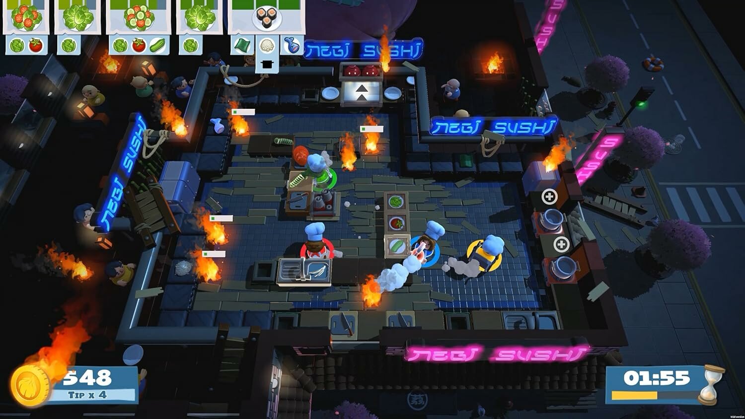 Игра Overcooked! + Overcooked! 2 PS4 — фото 1