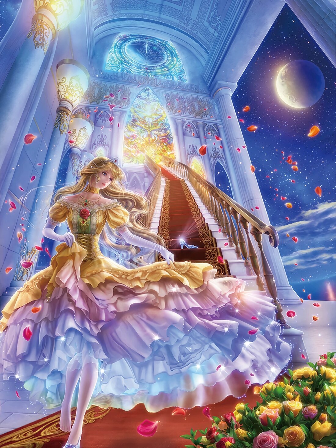 Большой светящийся в темноте бумажный пазл из 1000 деталей для взрослых для снятия стресса, развивающие игрушки с