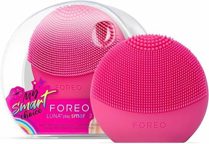 Foreo Звуковая щетка для очищения и массажа лица LUNA Play Smart 2, цвет фуксия