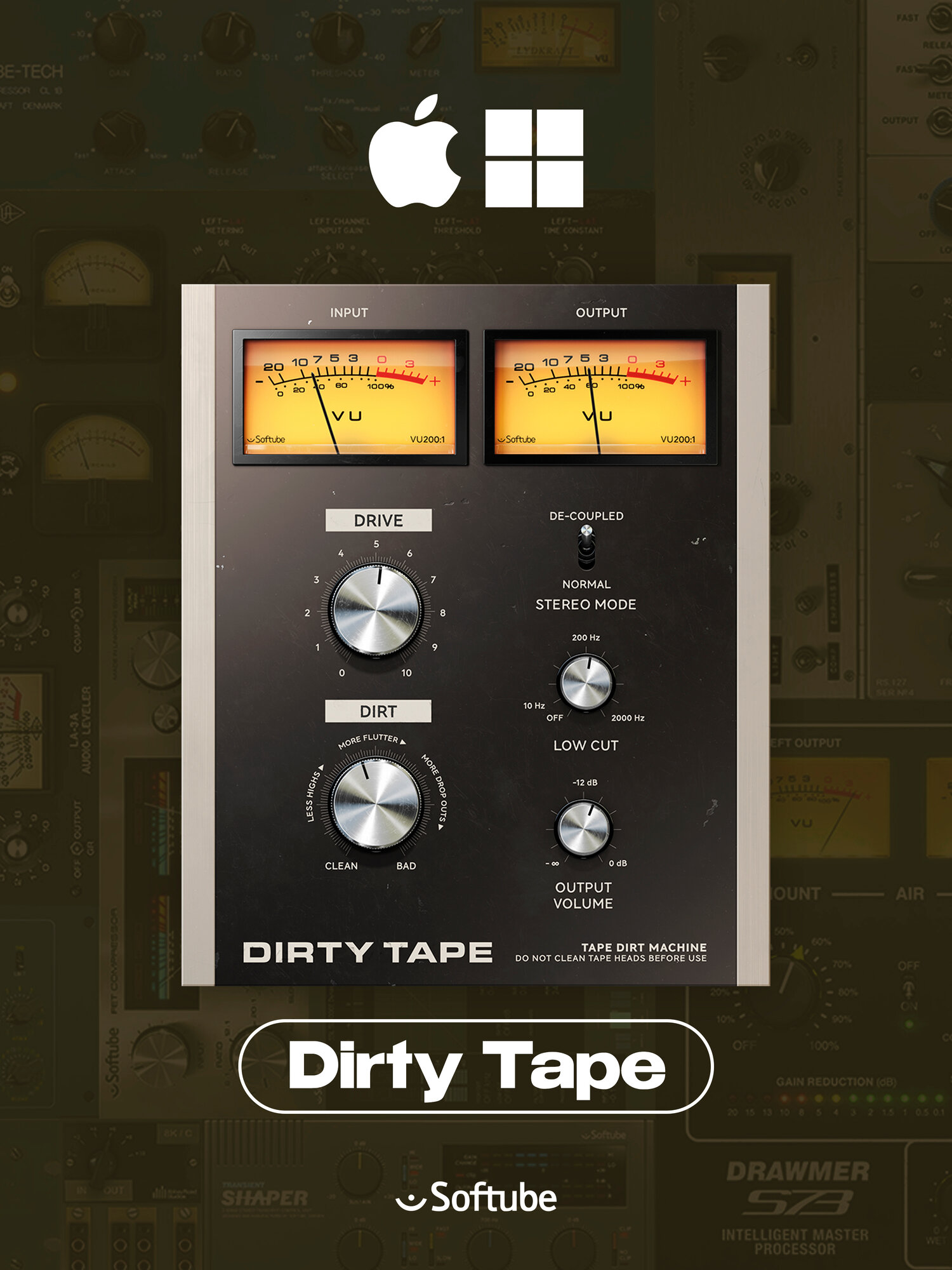 Softube Dirty Tape (лицензионный ключ) на ПК, macOS & Windows