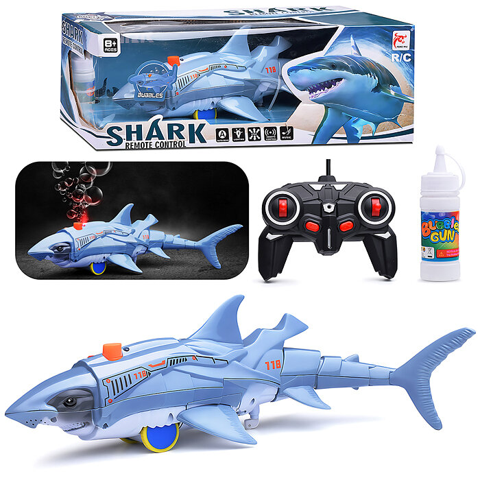 Акула интерактивная FN618-1 "Bubbles shark"р/у, 27 MHz, в коробке