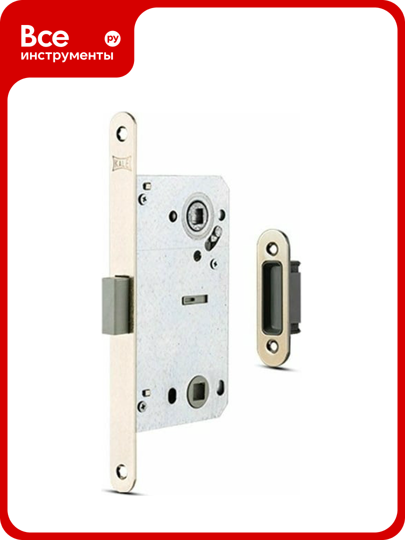 Врезной магнитный межкомнатный замок KALE KILIT 239 NN, WC, 90BS50, 18CP, MSP, STB 239NN000029