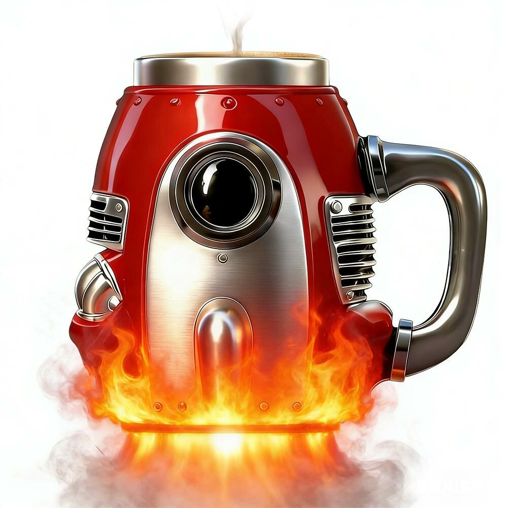 Крутые кружки для женщин - термобутылка с космической тематикой, кофейная кружка в форме ракеты, прочная термопосуда | Подарок для мужчин-энтузиастов техники на день рождения | Для любителей техники