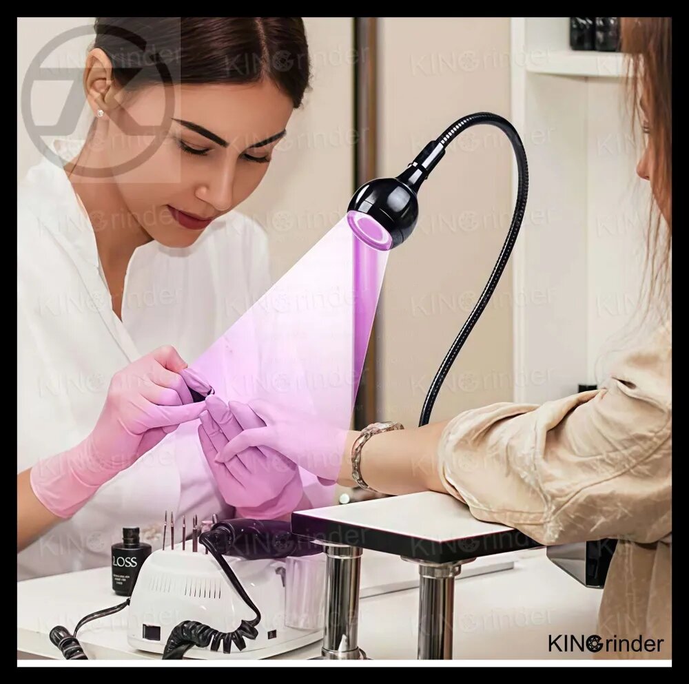 USB-лампа для полимеризации гель-лака Портативная UV/LED лампа с ножной педалью для быстрого маникюра и педикюра