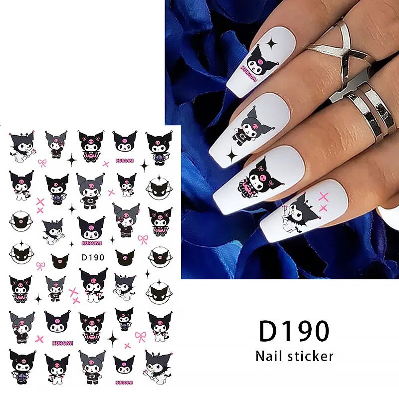 Набор наклеек для ногтей tomoni nailart Черный, D190