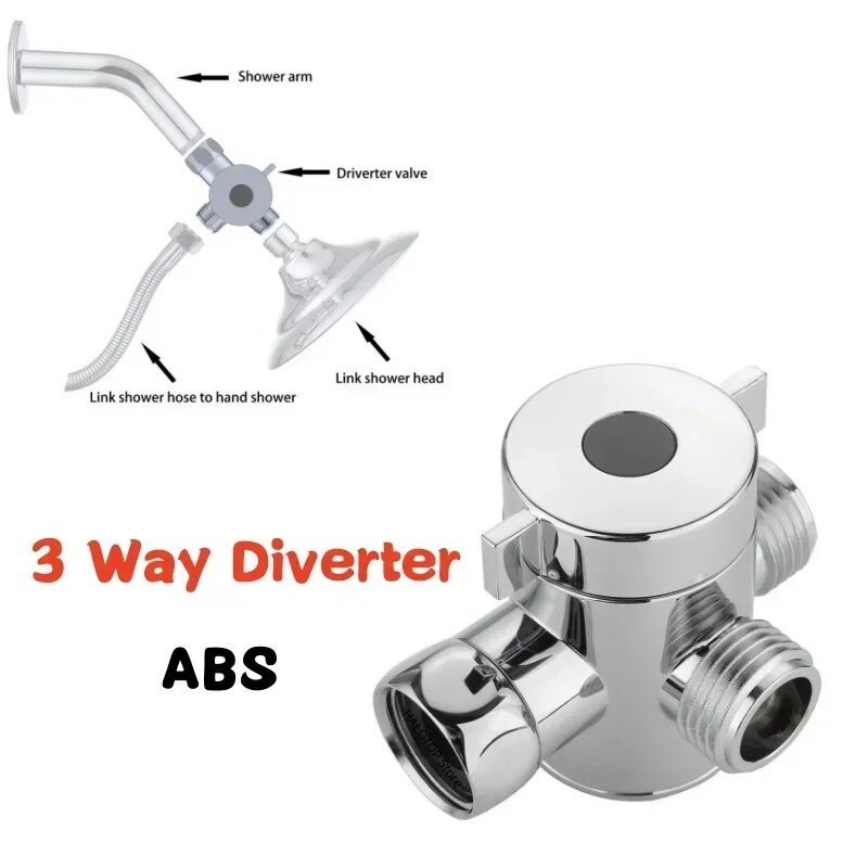 3-ходовой разделитель воды для душа, 3 Way Diverter, цвет: 3 Way Diverter