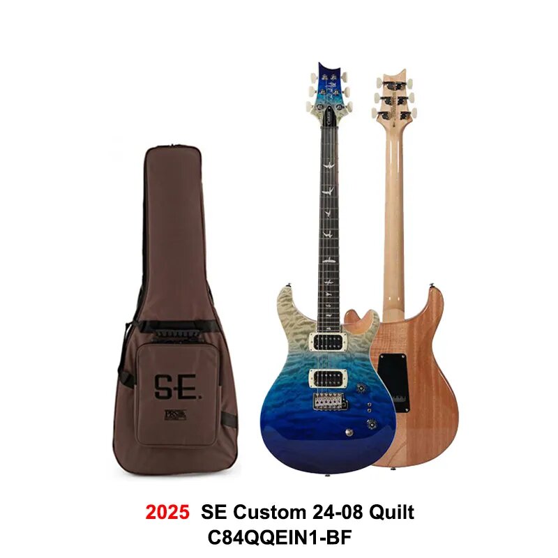 Профессиональная электрогитара PRS SE Custom 24-08 Quilt C84QQEIN1-BF 2025
