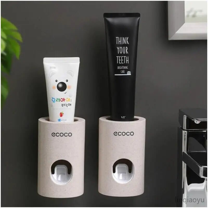Дозатор для зубной пасты "Toothpaste Squeezer", настенный, бежевый