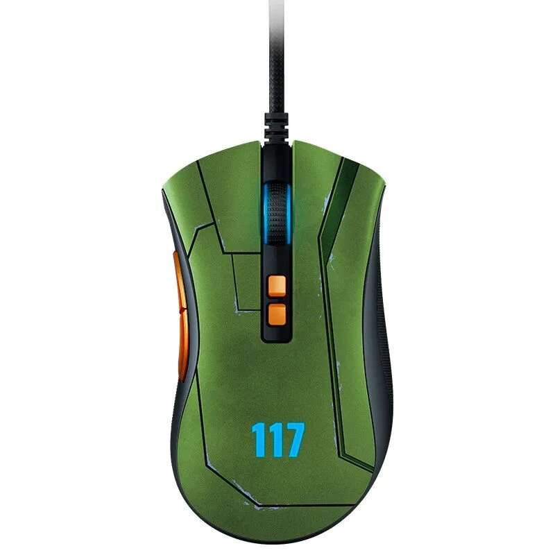 Razer Игровая мышь проводная DeathAdder V2 HALo Special Edition, зеленый