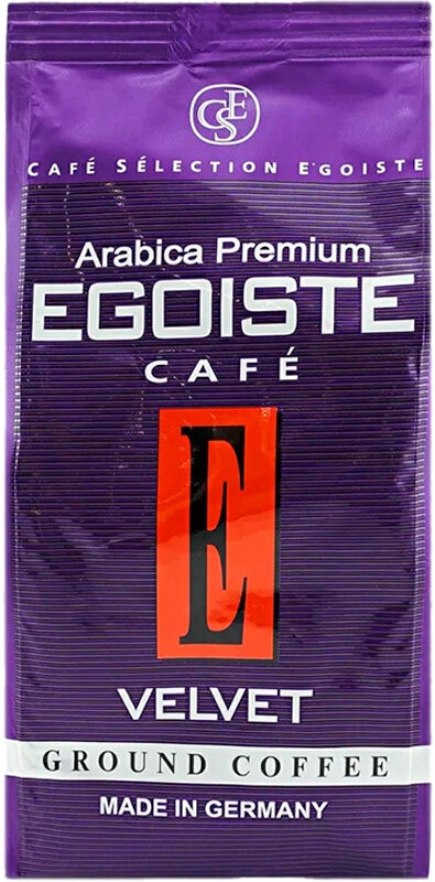 Кофе молотый Egoiste Velvet Ground Pack, 200 г, вакуумная упаковка