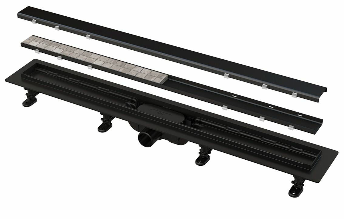 Душевой лоток AlcaPlast APZ19 APZ19BLACK-750 черный матовый