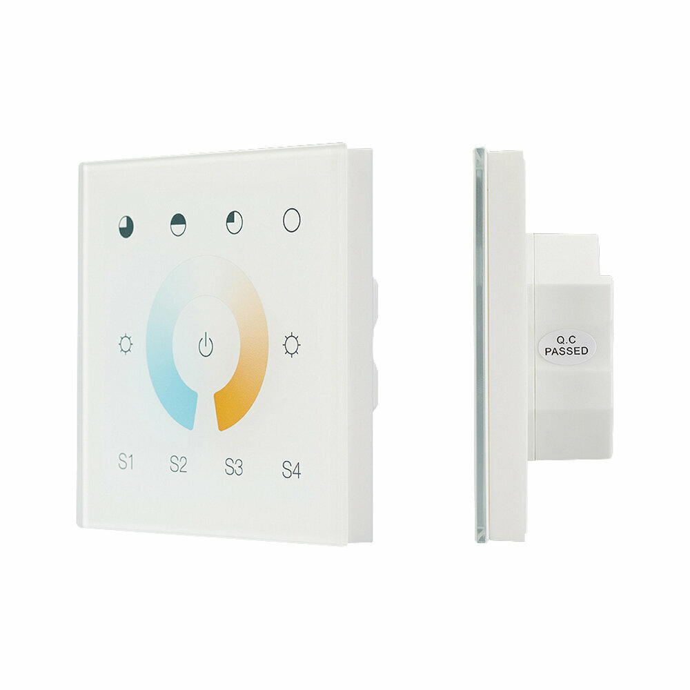 INTELLIGENT ARLIGHT Сенсорная панель DALI-901-11-1G-4SC-MIX-DT8-IN White (BUS/230V) (IARL, IP20 Пластик)