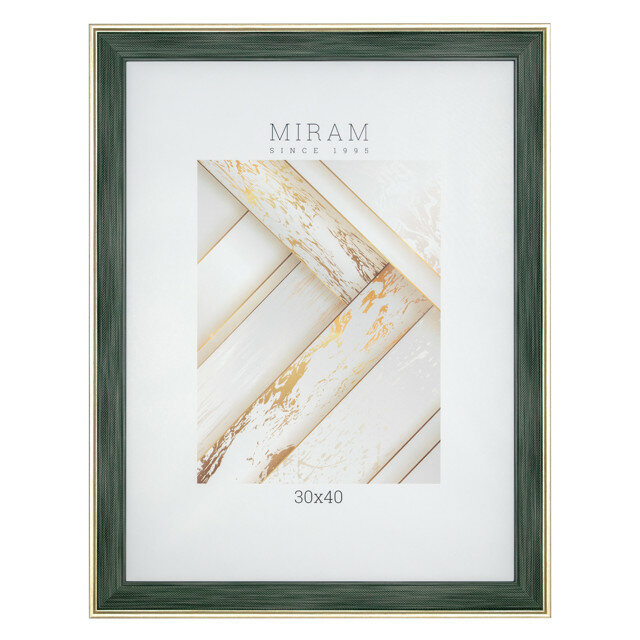 Мирам фоторамка 300х400 мм зелёная пластиковая декоративная рамка для фотографий