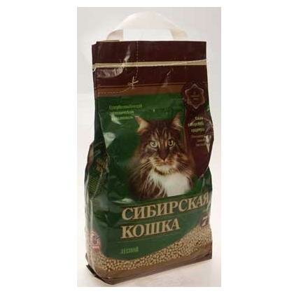 Древесный наполнитель для кошек Сибирская кошка, Лесной 7л