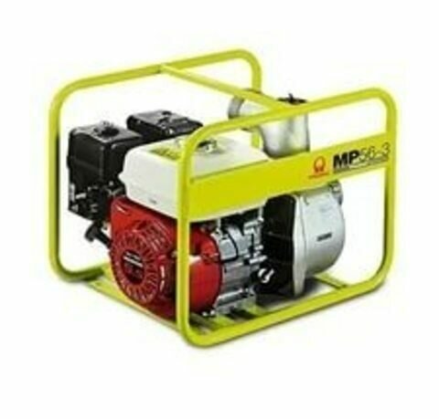 Мотопомпа для грязной воды Pramac MP 66-3 Италия, бензиновая, диаметр частиц 27 мм, Honda, ручной стартер, 80 мм — фото 1
