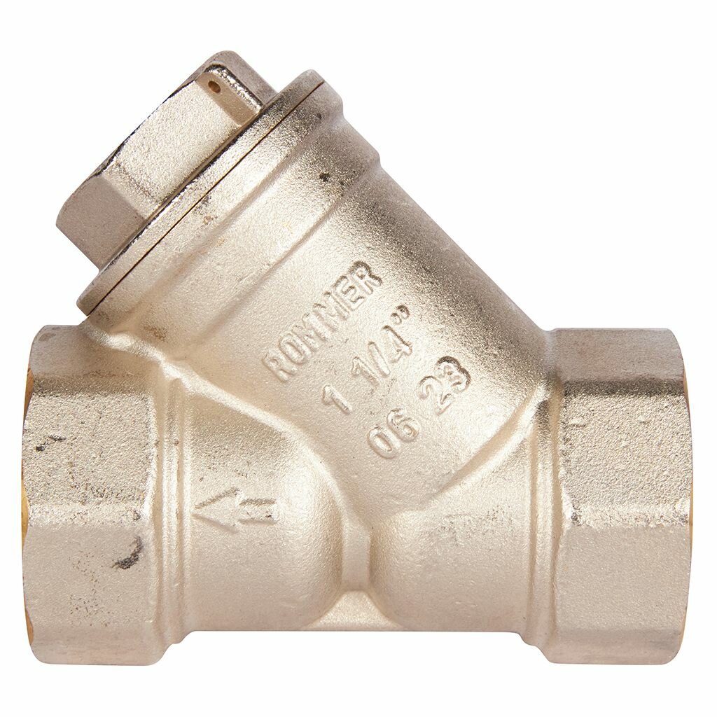 ROMMER 1" 1/4 Фильтр грубой очистки косой 500 мкр.