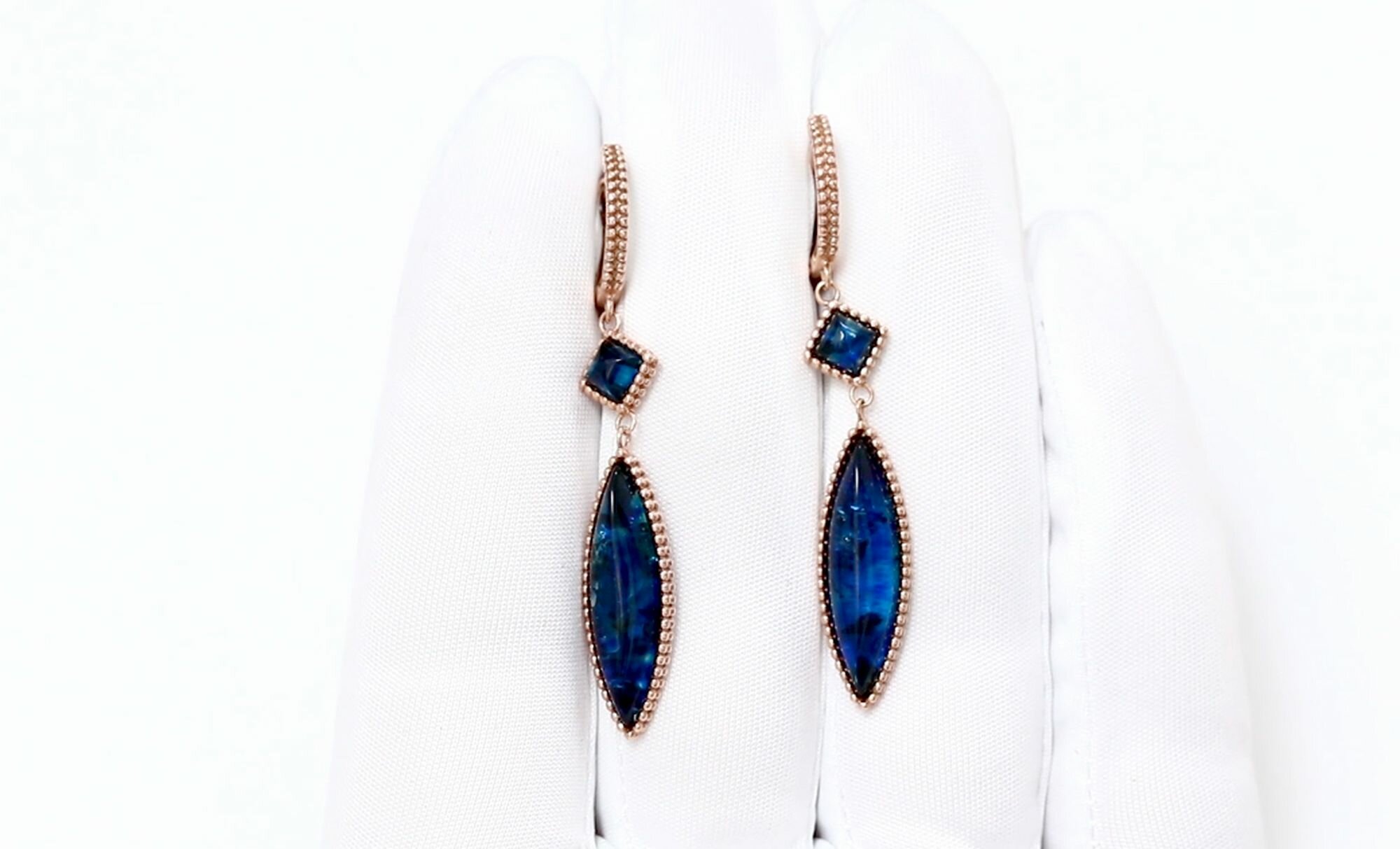 Серьги, серебро, 925 проба, золочение, янтарь