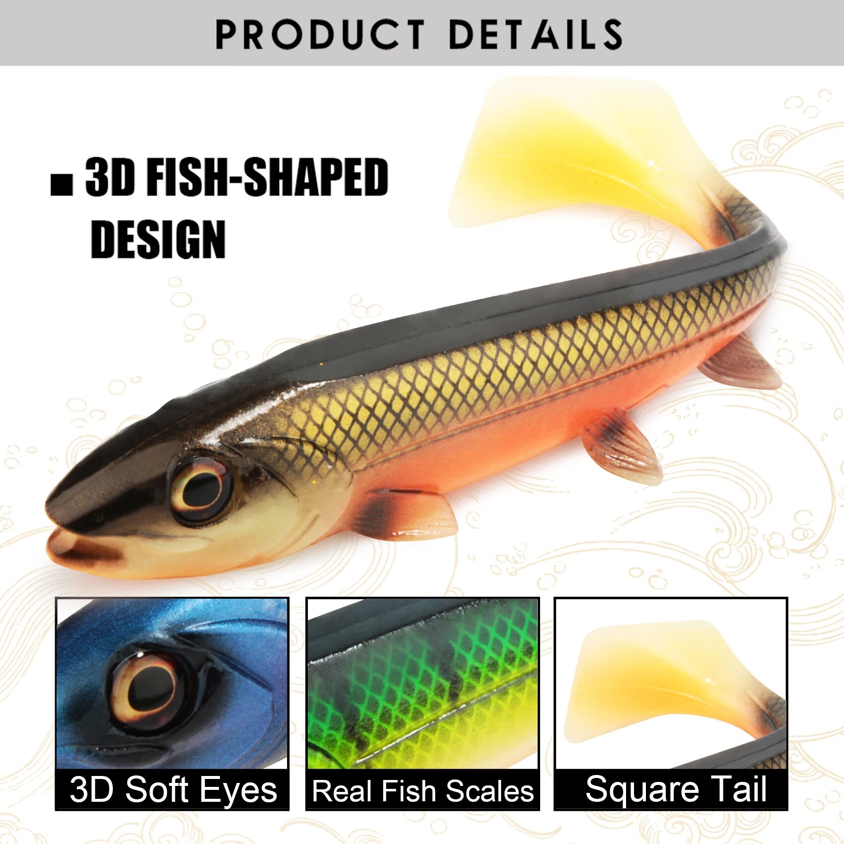Spinpoler The Bombshad Square Tail Swimbait 14-18 см — фото 1