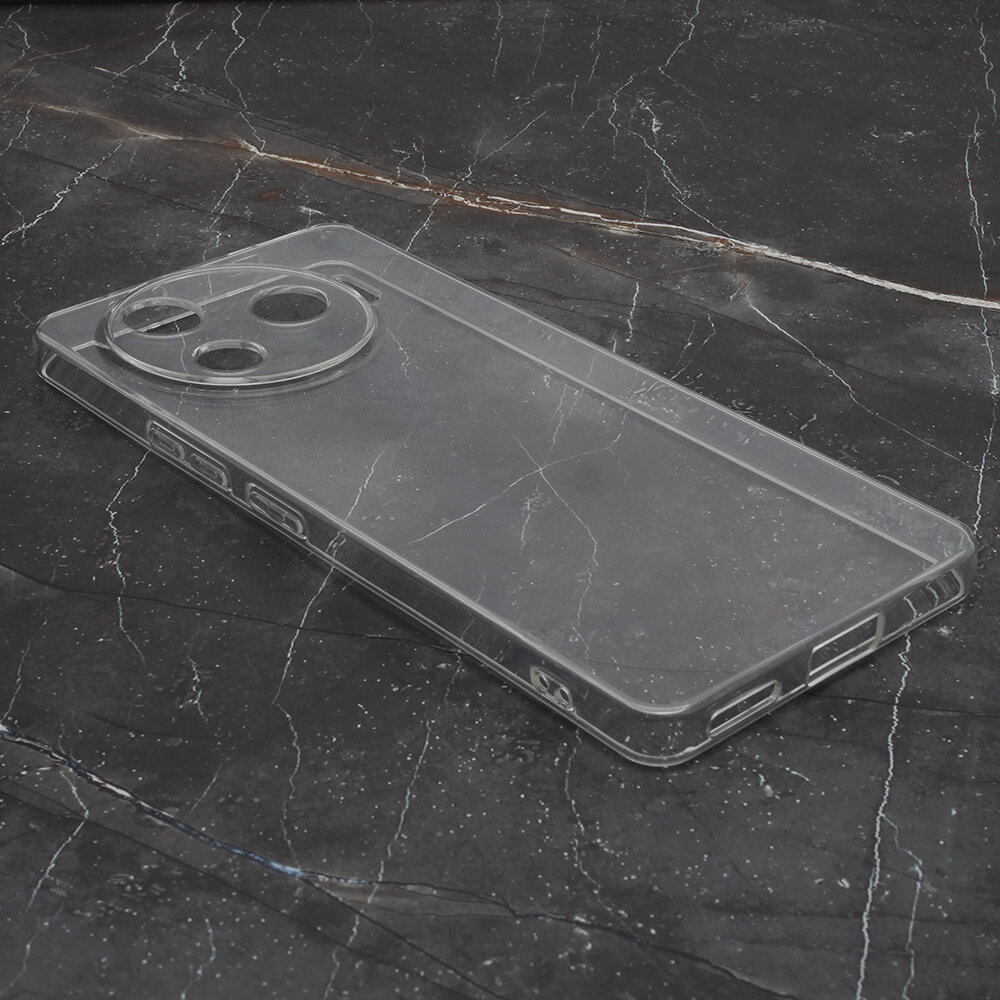 Силиконовый чехол Jack Case Premium для TECNO Camon 30 PRO (4G/5G) прозрачный