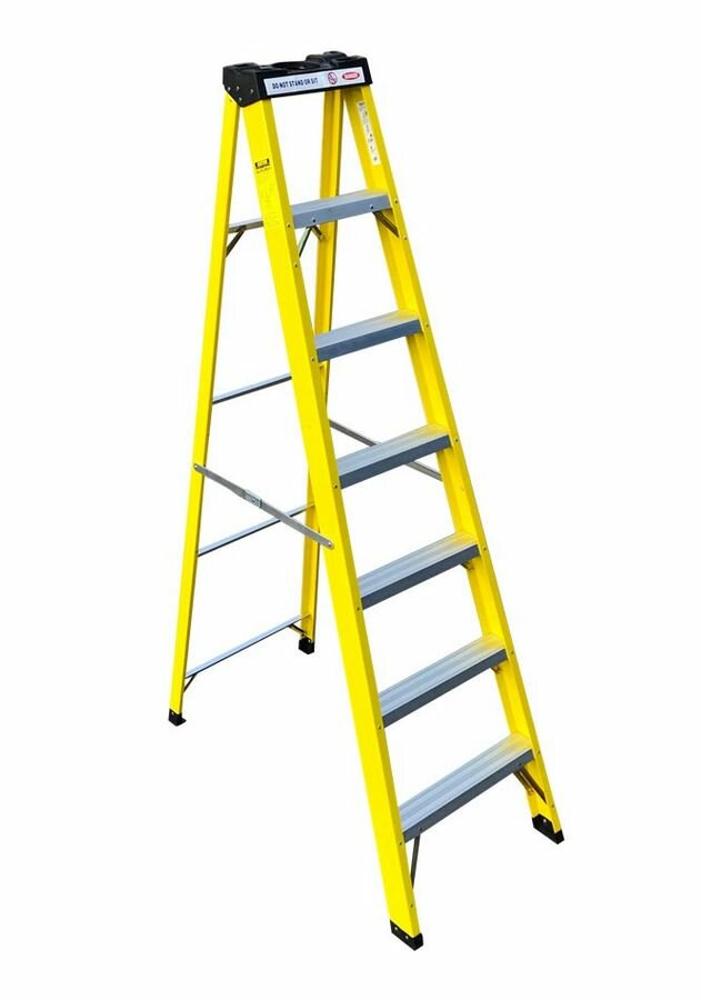 Фиберглассовая Стремянка Sevenberg 6 Ступеней Рабочая Высота: 3.71 М, Нагрузка 150 Кг.