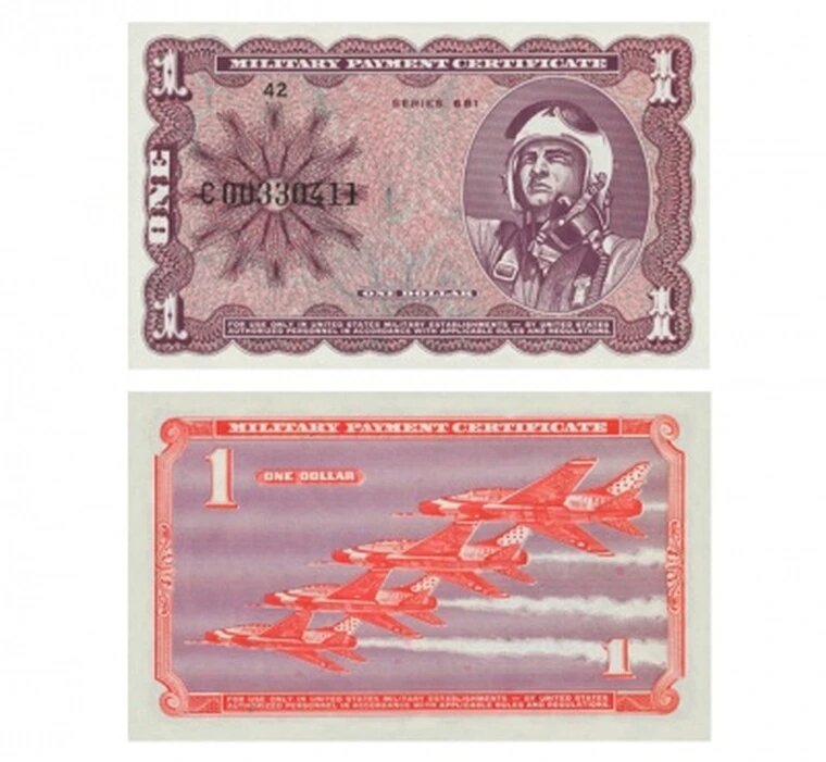 1 доллар 1970 США военный платежный сертификат, сувенирная копия, банкноты и купюры редкие коллекционные