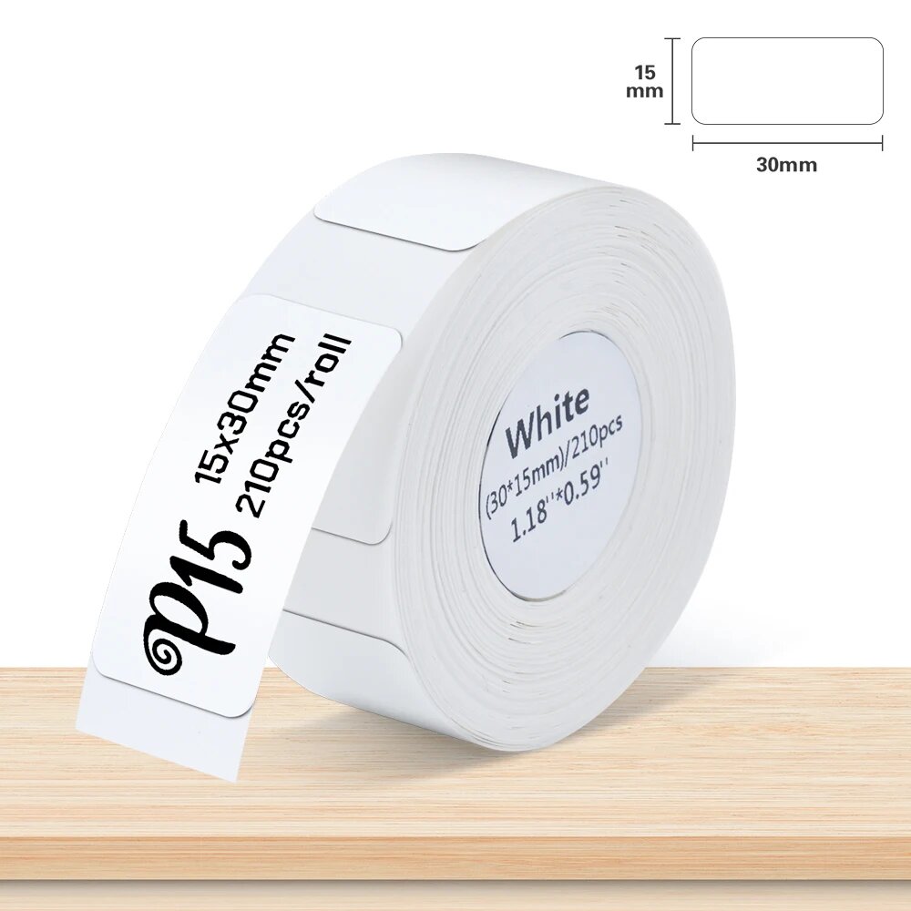Лента для принтера UniPlus P15, 15x30mm, White