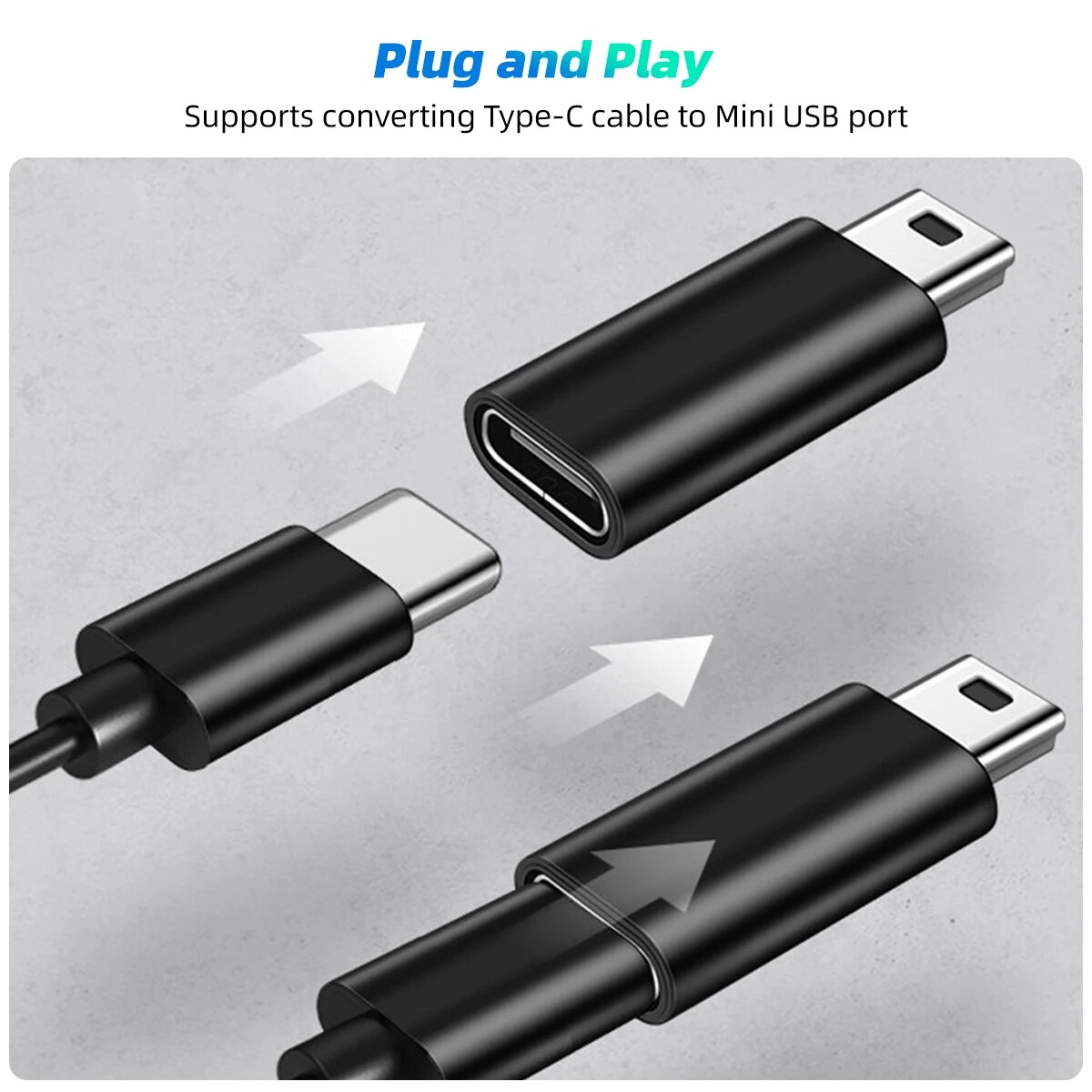 Адаптер Micro USB на Type-C Silver — фото 1