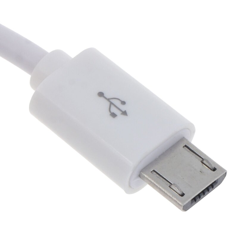 Белый otg-кабель micro USB от мужчины к мужчине-0,2 м