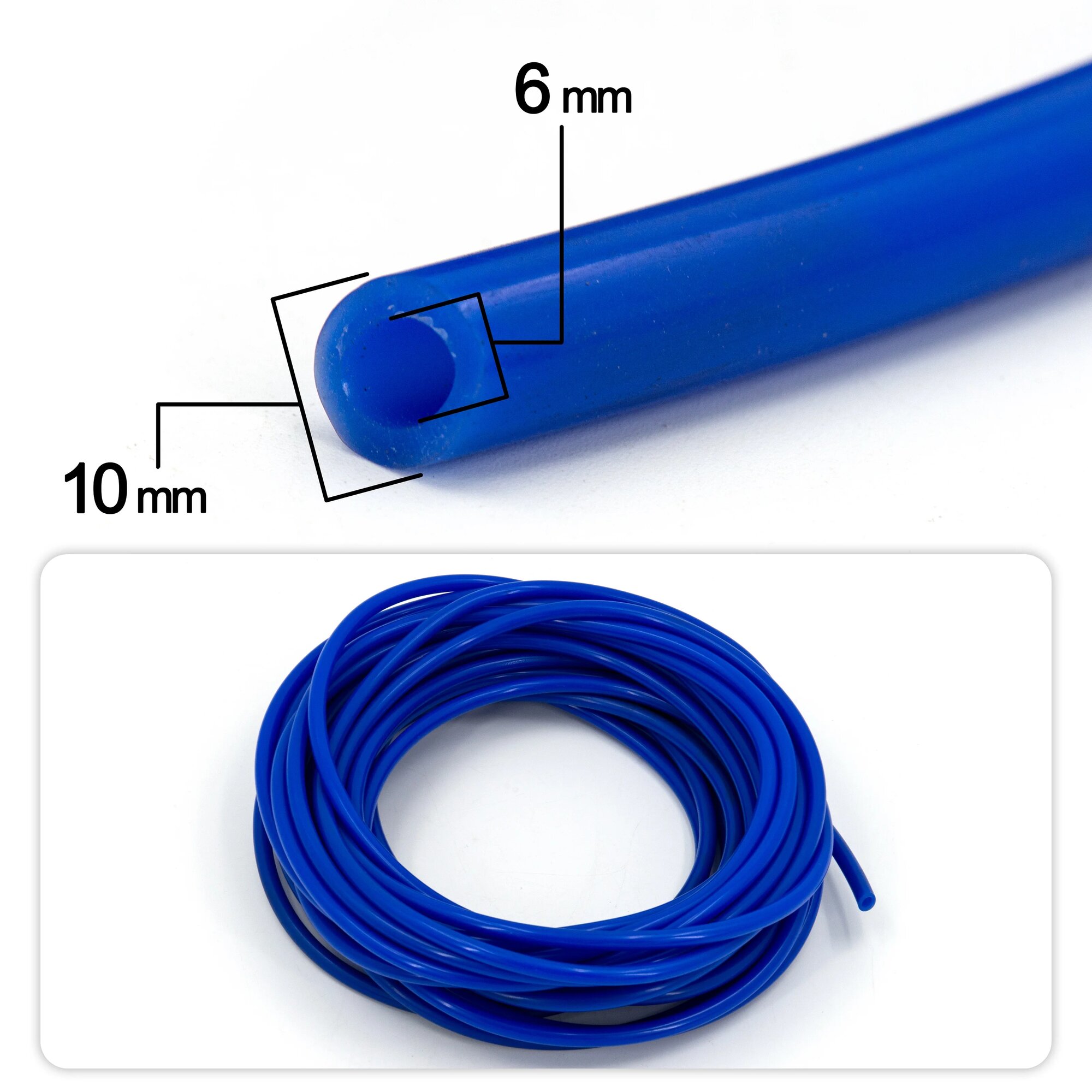 1 м силиконовая вакуумная трубка шланг силиконовая трубка универсальная 4 мм 6 мм 6MM DEEP BLUE