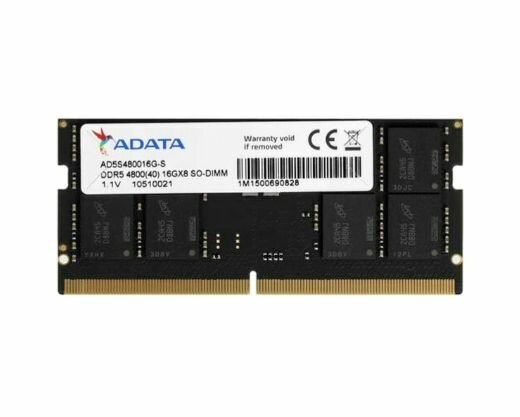 Модуль оперативной памяти ADATA 16Gb DDR5 4800MHz AD5S480016G-S