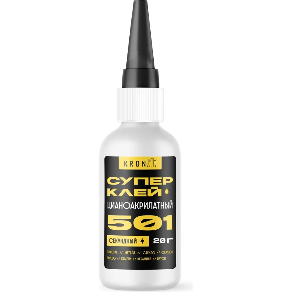 Супер-клей Kronbuild цианоакрилатный 20 г CBR20, из различных, различных видов пластика