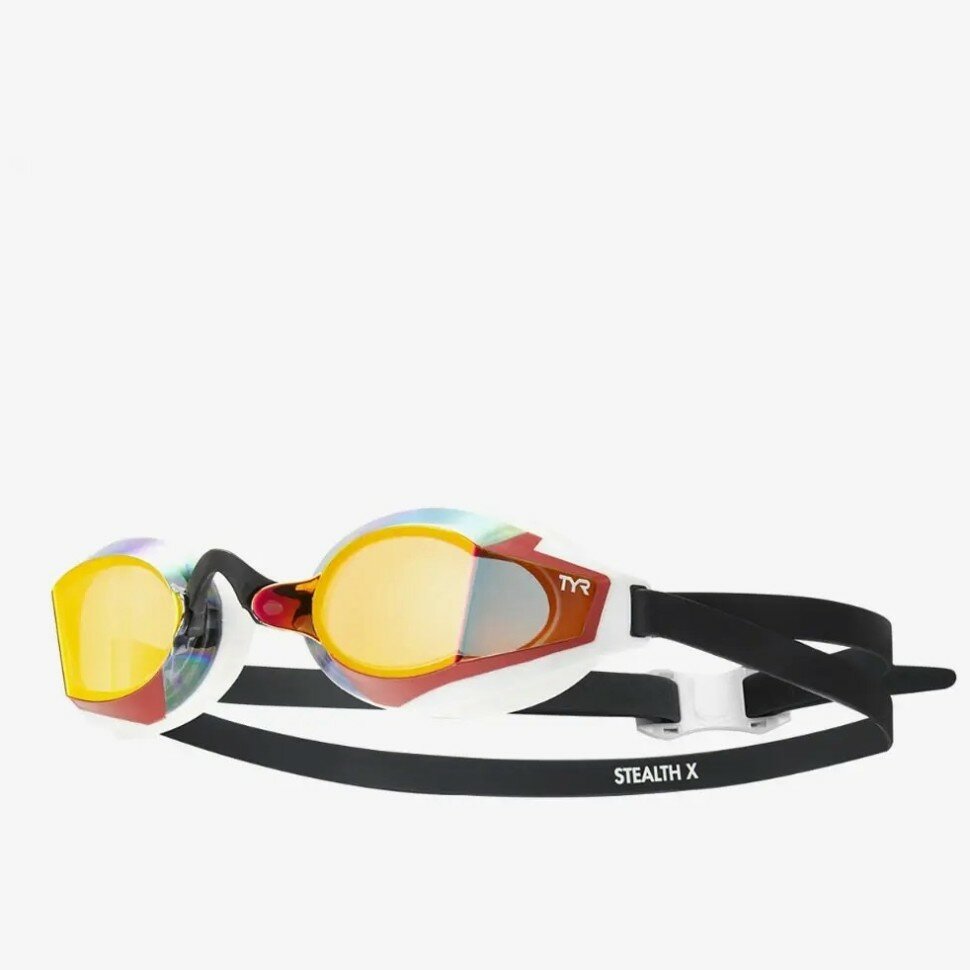Очки для плавания TYR Stealth-X Mirrored 712 Красный (712 Красный)