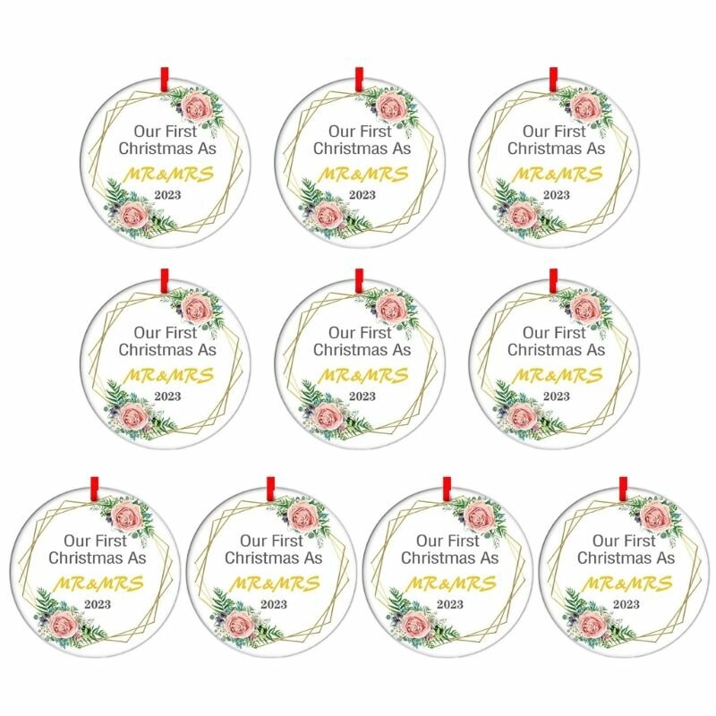 10 рождественских керамических подвесок-кулон 3