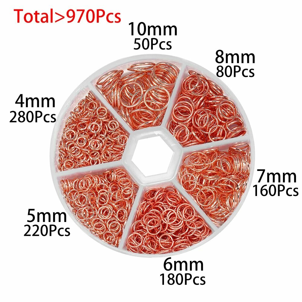 Набор для изготовления ювелирных изделий St.kunkka 970 шт. Rose Gold