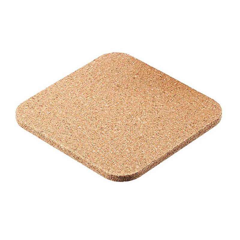 Пробковые подставки для напитков из дуба Square