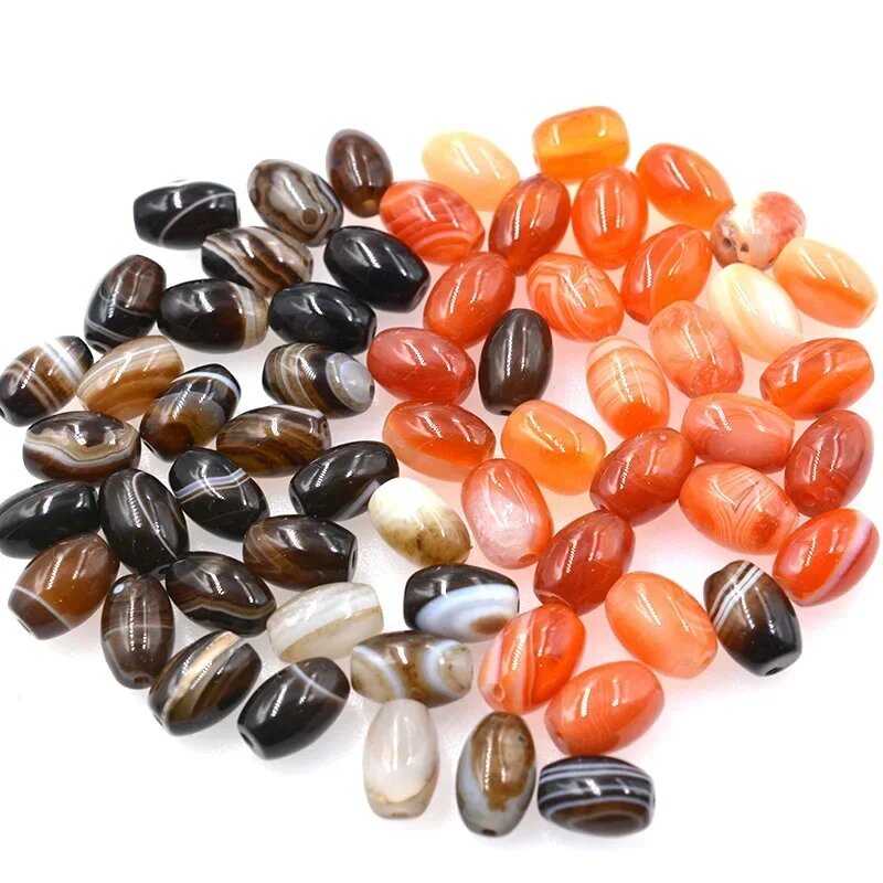 Сердоликовые бусины 10 шт, цвет: picture color