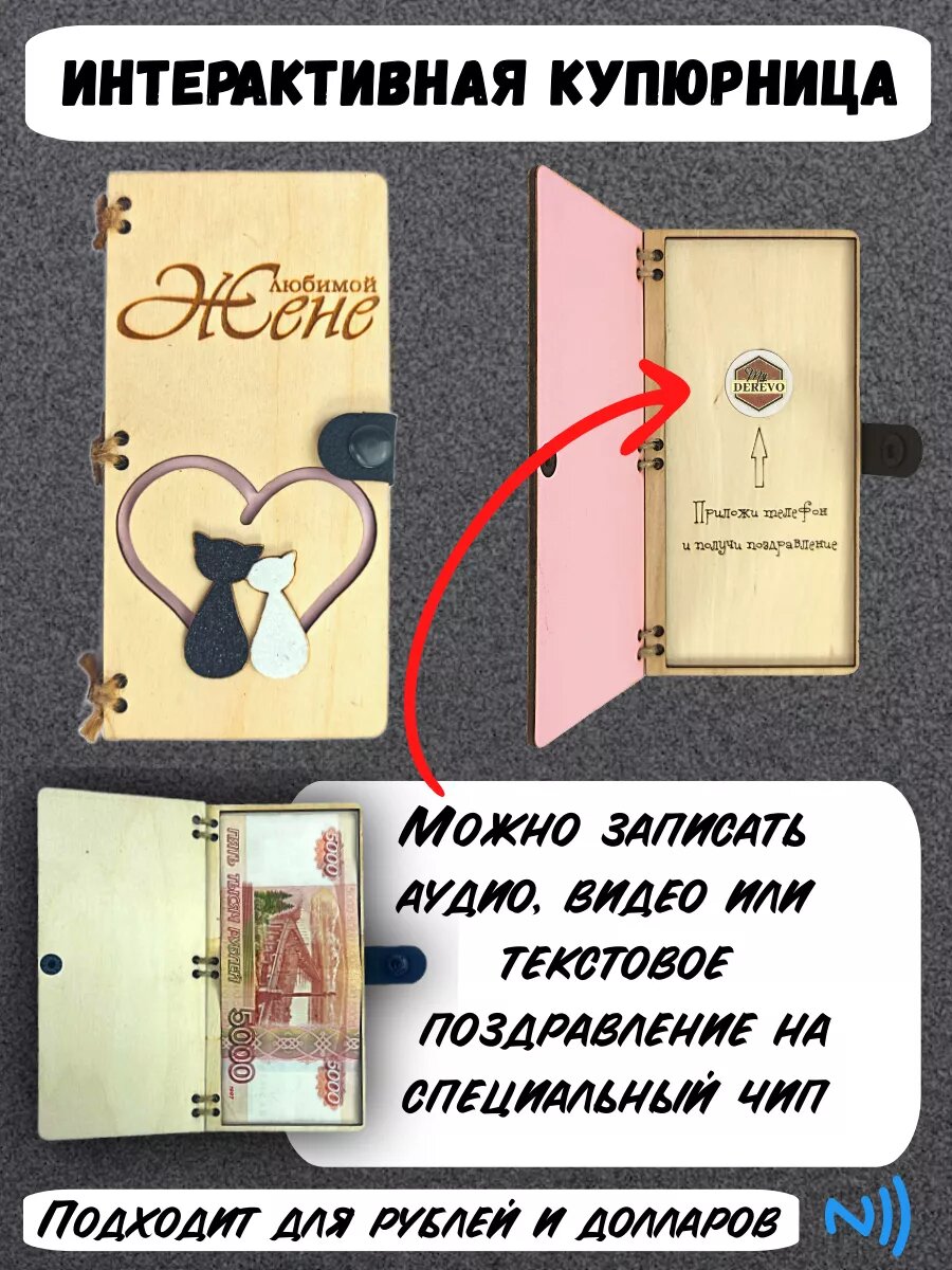 Купюрница для денег NFC Жене