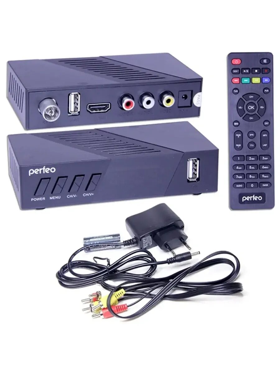 Приставка для телевизора Perfeo STREAM-2 DVB-T2/C
