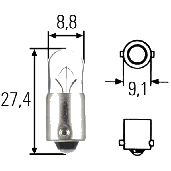 HELLA 8gp007676-121 (41223912) лампа xenon 12 V 6 w