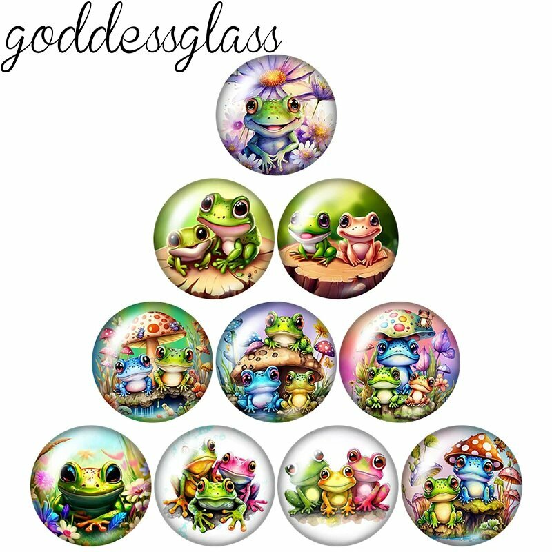 Кабошоны стеклянные Goddessglass 20mm, ZB1987, 10шт