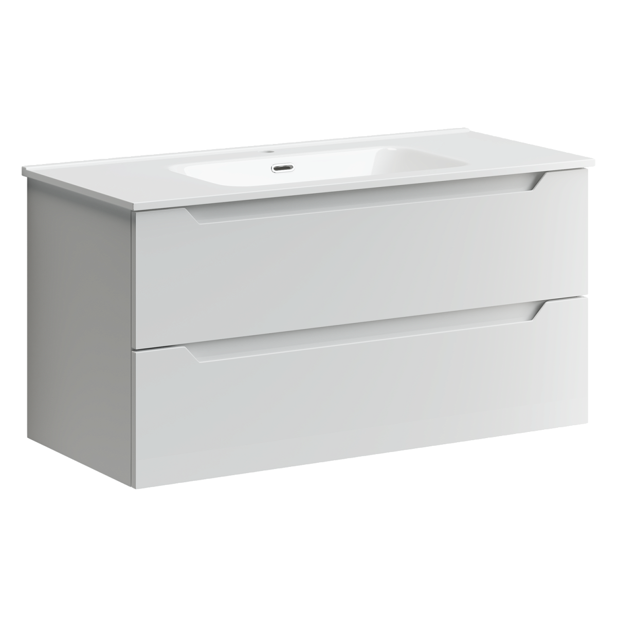 Тумба с раковиной Sancos Norma 2.0 NR2.0100W белый глянец