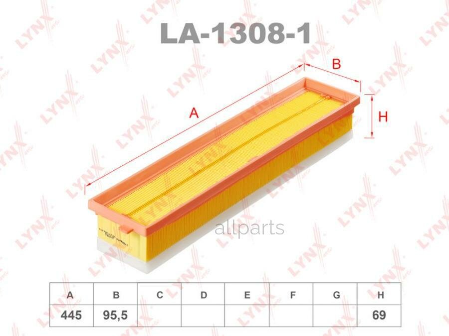 LYNXAUTO LA-1308-1 Фильтр воздушный