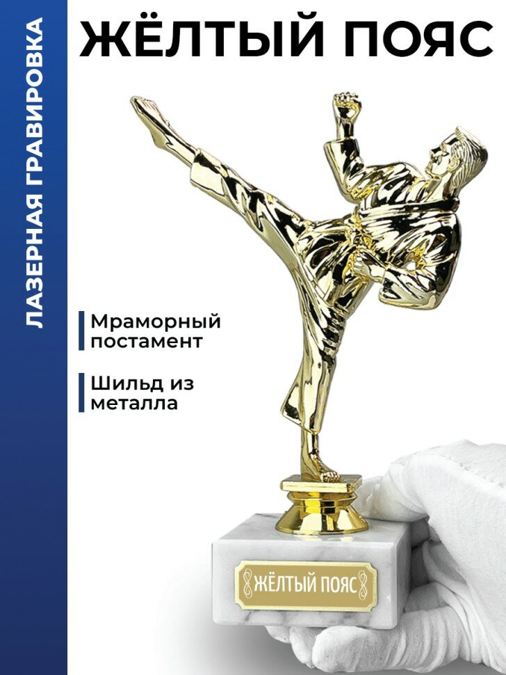 Статуэтка Карате "Жёлтый пояс" (19,5 см)