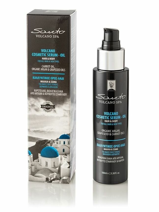Сыворотка-масло Santo Volcano Spa для волос и тела, 100 мл, с натуральными маслами