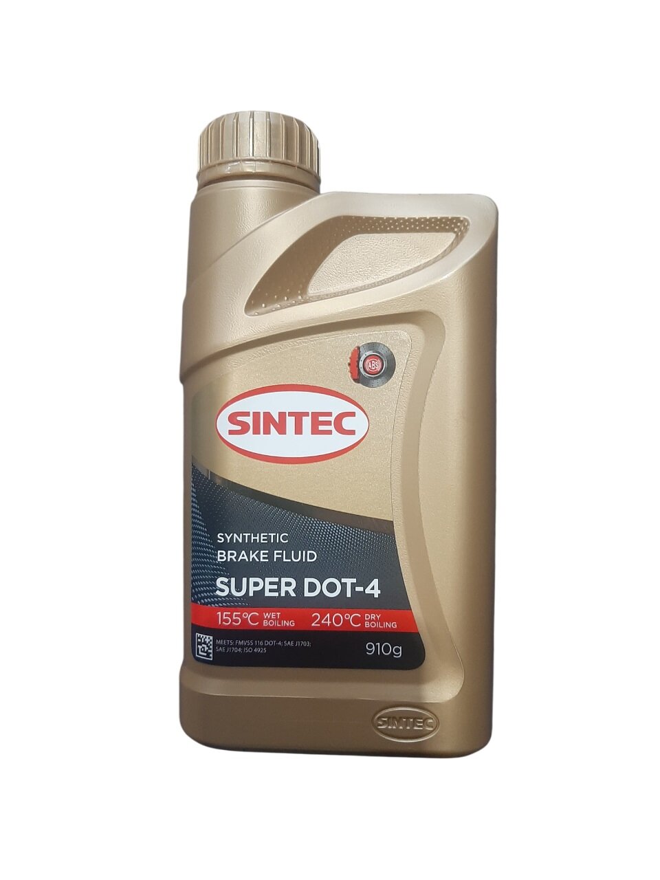 Жидкость тормозная Дот-4 Sintec Super 910г