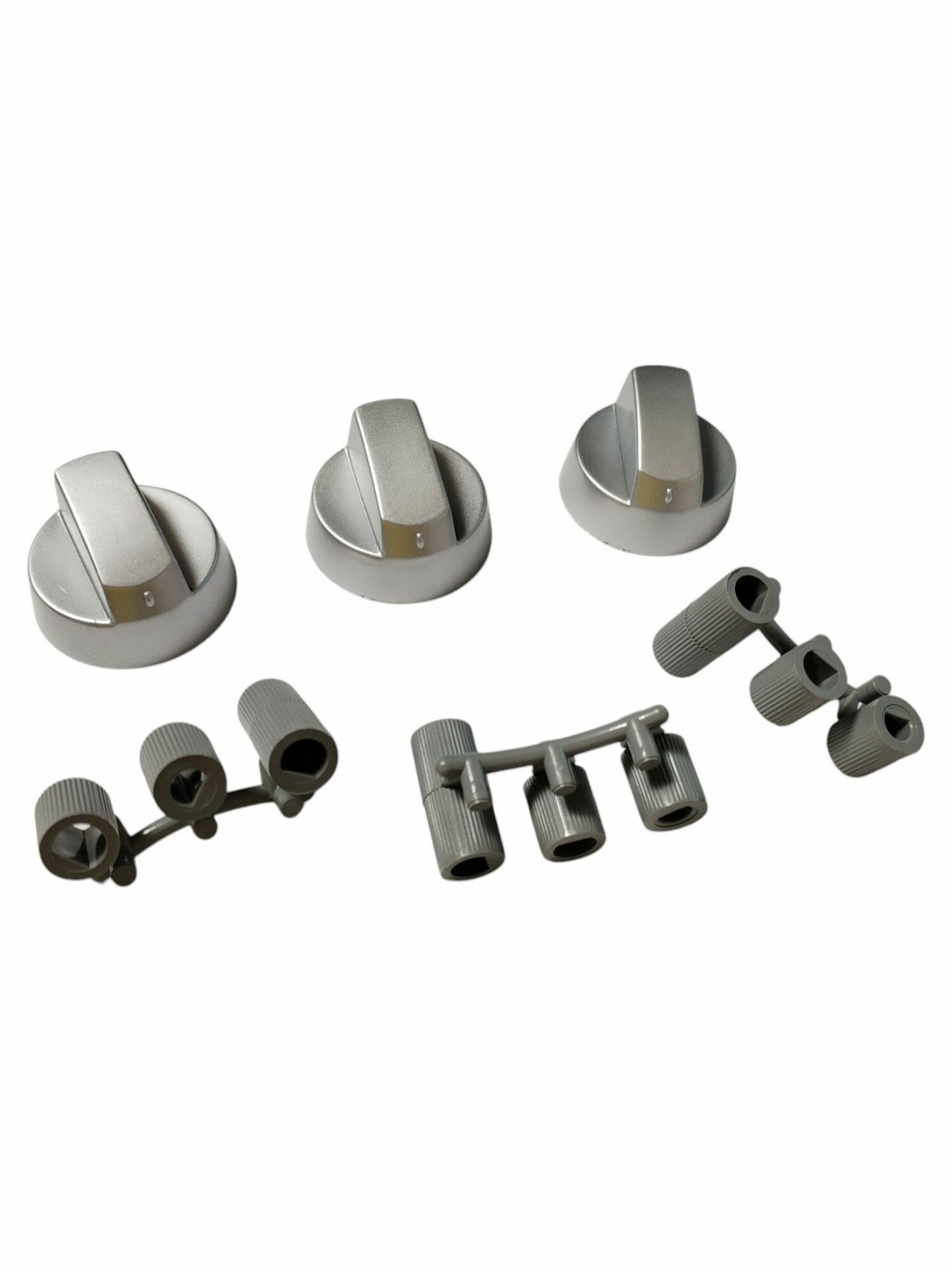 Ручки универсальные (3 шт) для плиты серые