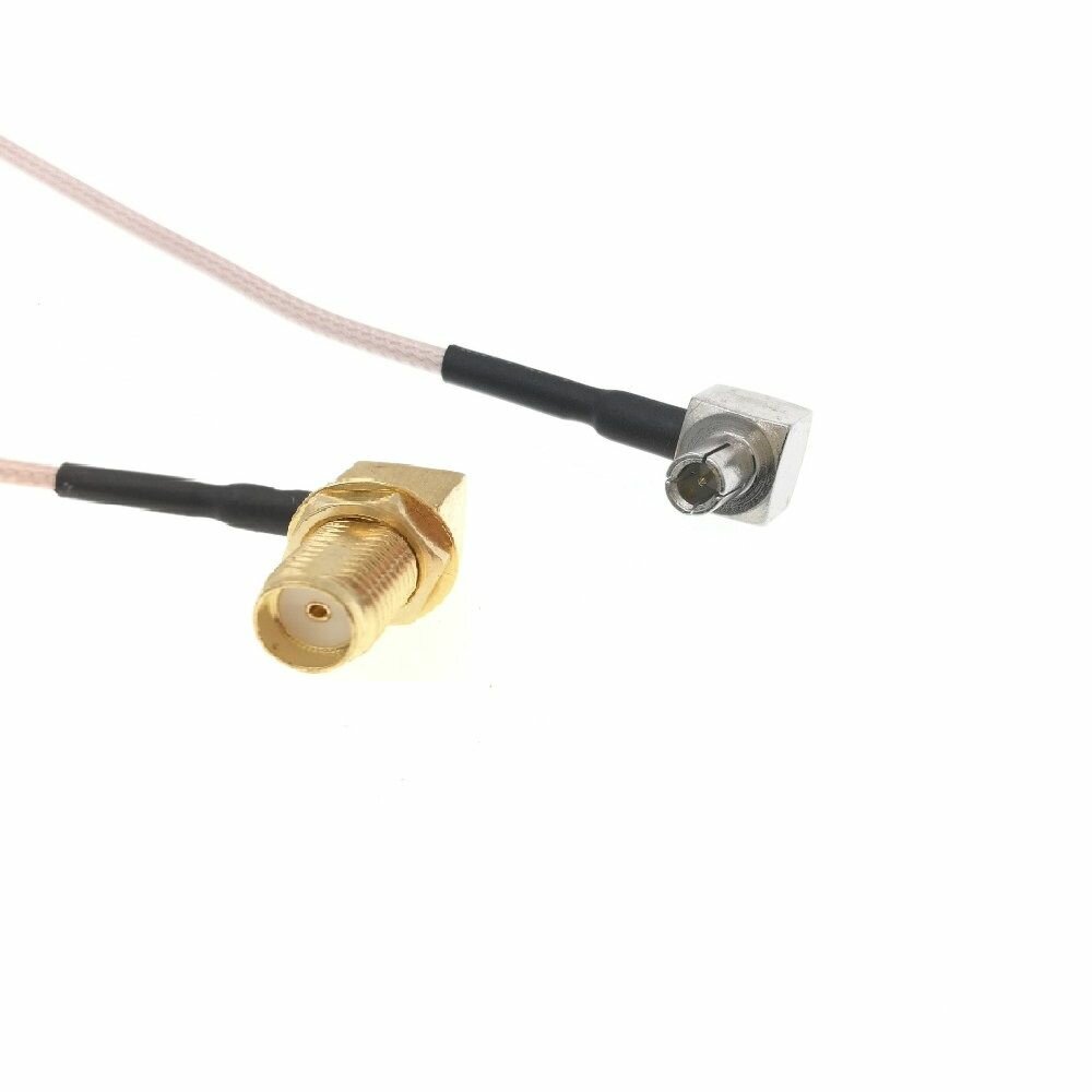 Адаптер для модема (пигтейл) TS9-SMA(female)угловой кабель RG178 20см.