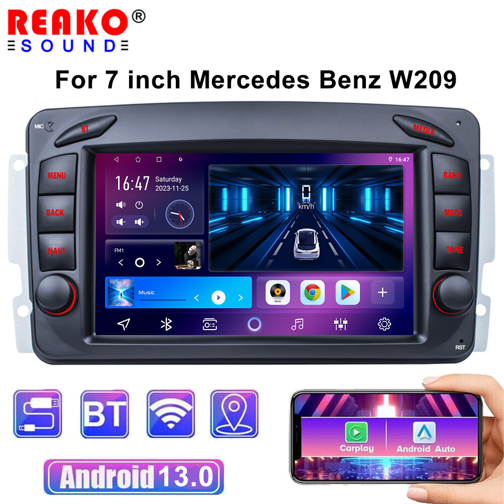 Штатная магнитола для Mercedes-Benz W203 W209 W463 W639 / Мерседес Бенз W203 W209 W463 W639