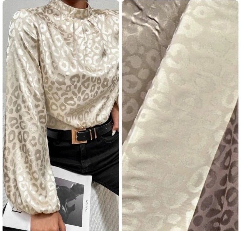 Ткань для шитья одежды 1 м шелк Лео